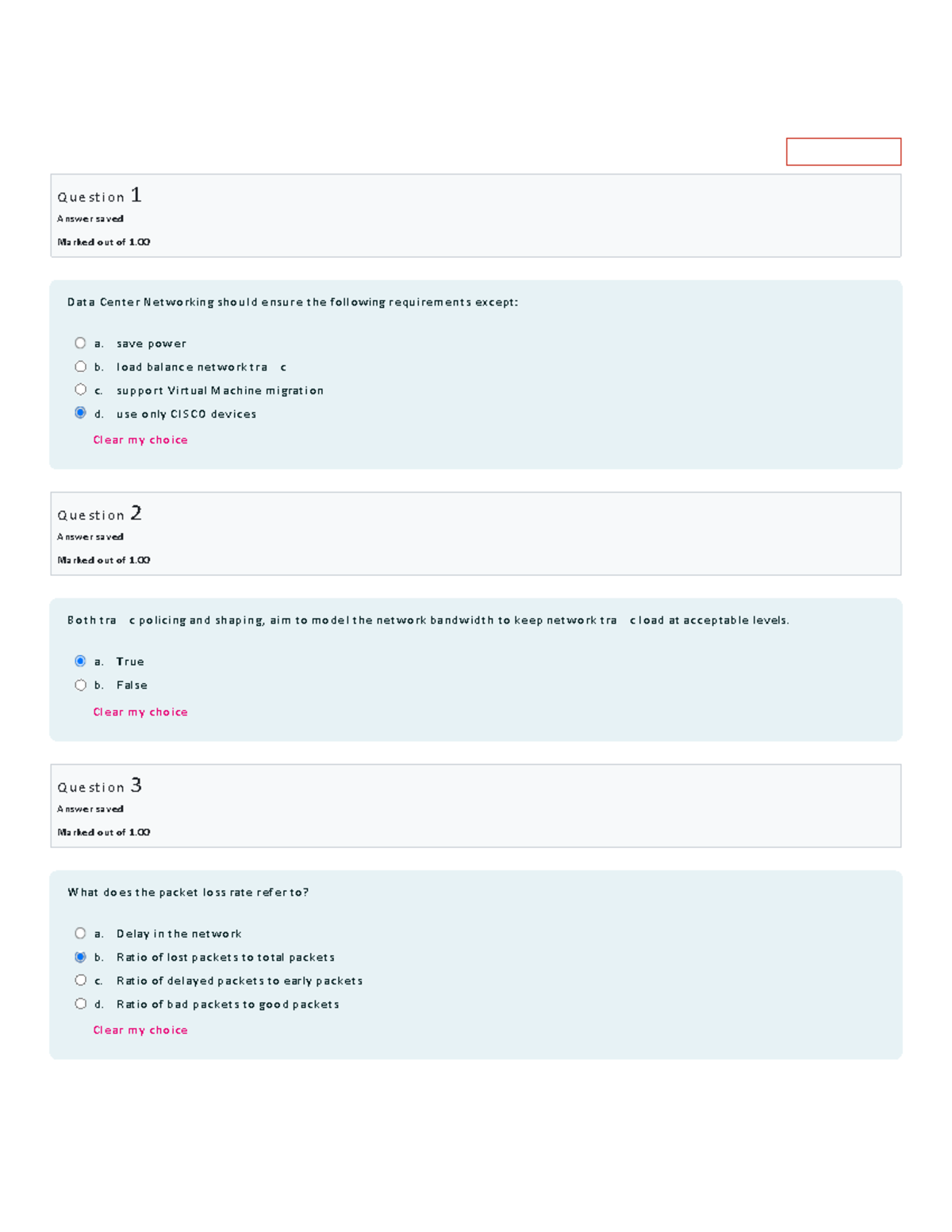 Cs 4404 Graded Quiz Unit 3 100 Advanced Networking And Data Security A Ns W E R S A V Ed M A 