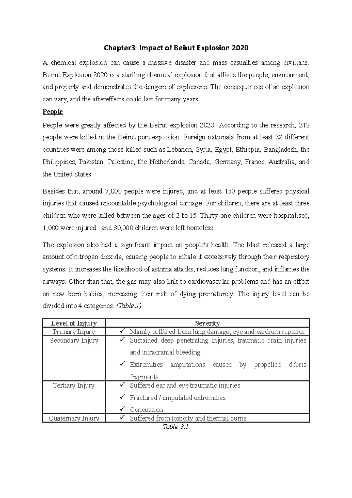 Beirut explosion case study - Chapter3: Impact of Beirut Explosion 2020 ...