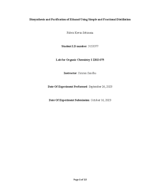 Experiment 5 - Synthesis Of Dulcin - EXPERIMENT 5 - Synthesis Of Dulcin ...