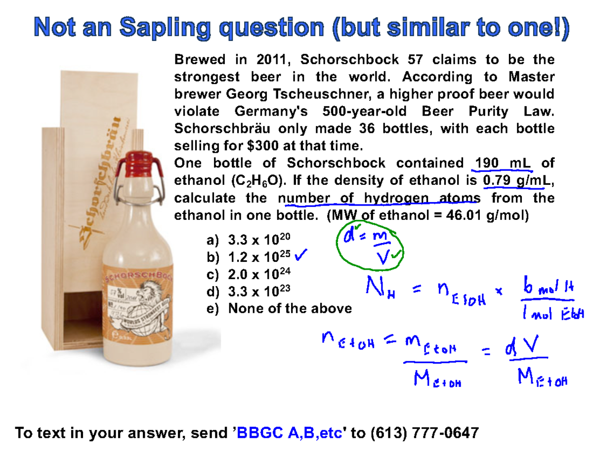 Sept17 Chem 1311 Notes Filled With In Class Extra Answers To In Class Questions Brewed In 2582