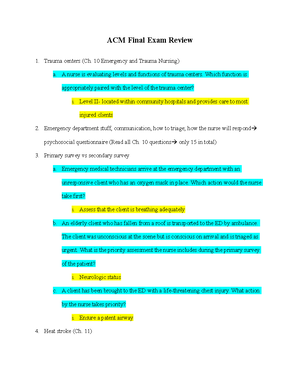 Wagner ACM unit 3 exam review - Chapter 9. Basic Cardiac Rhythm ...