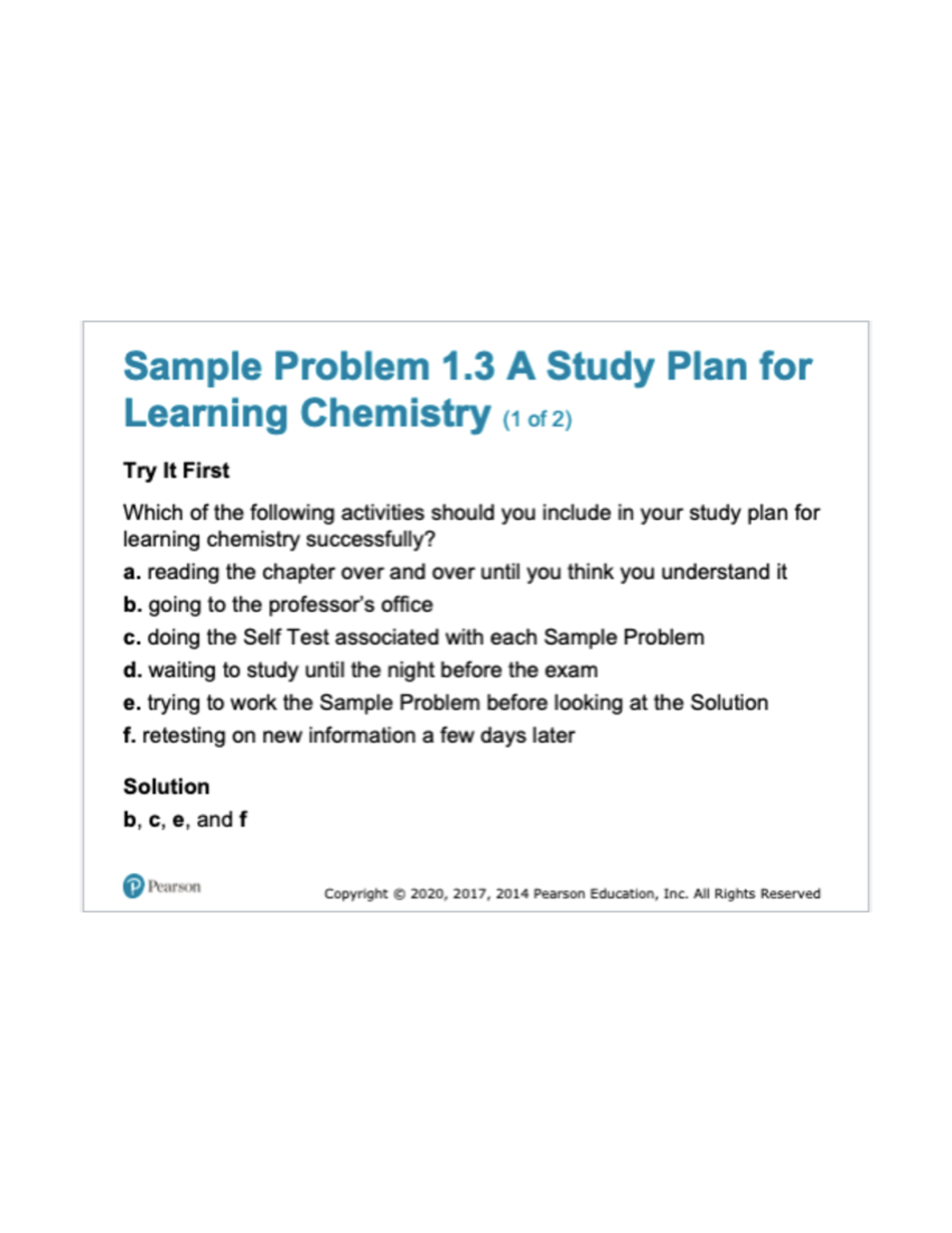 Chemistry worked examples - CHEM 1150 - Studocu