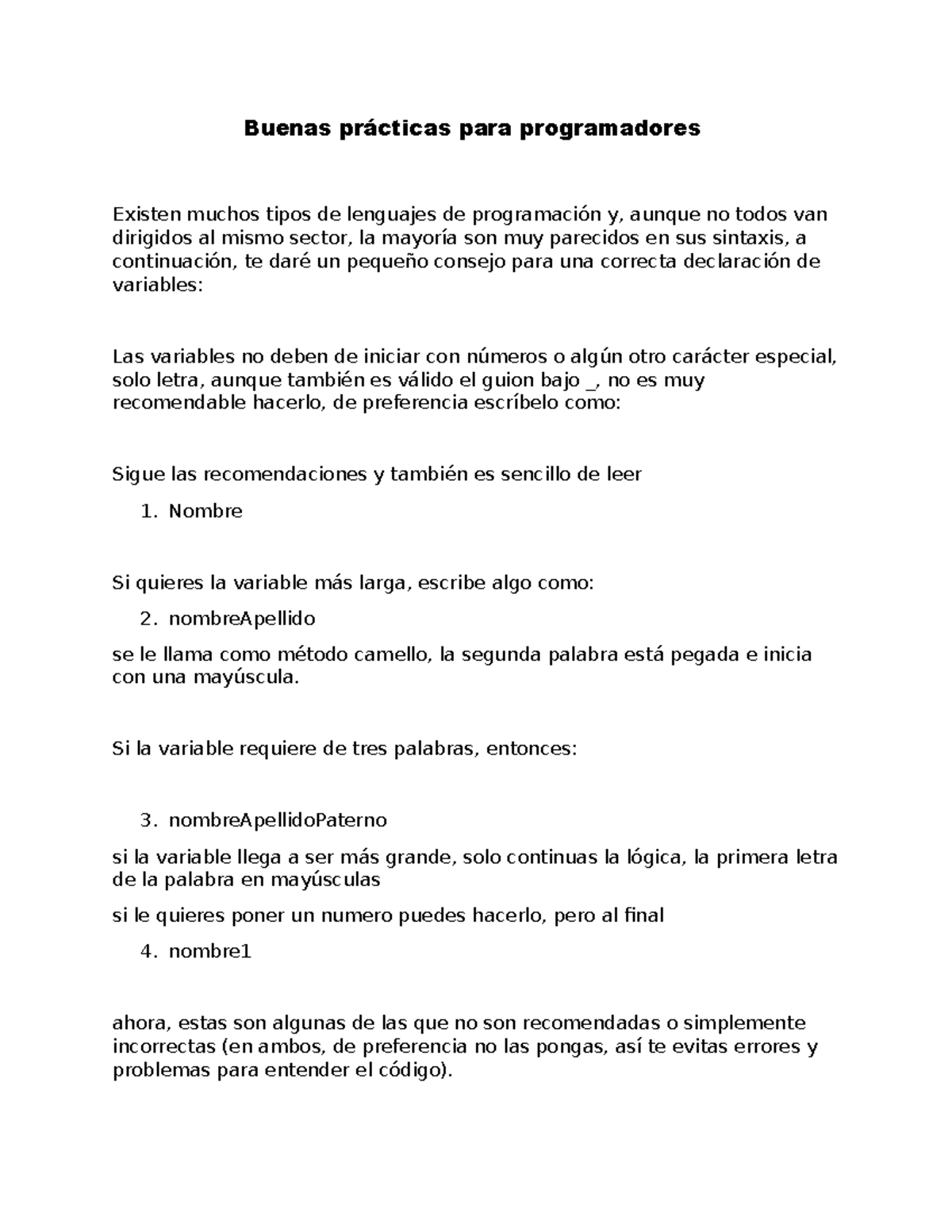 Buenas prácticas para programadores - consejos para aprender c++ ...