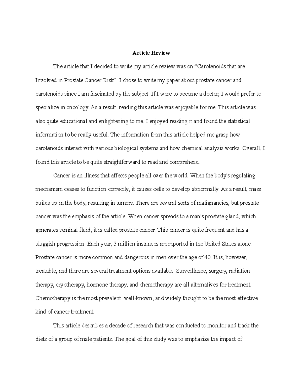 CHE352 Article Review Article Review The Article That I Decided To che352-article-review-article-review-the-article-that-i-decided-to