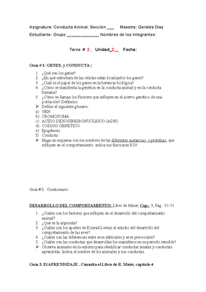 Conducta animal 1 - practica 1 angela hernandez uasd - Asignatura ...