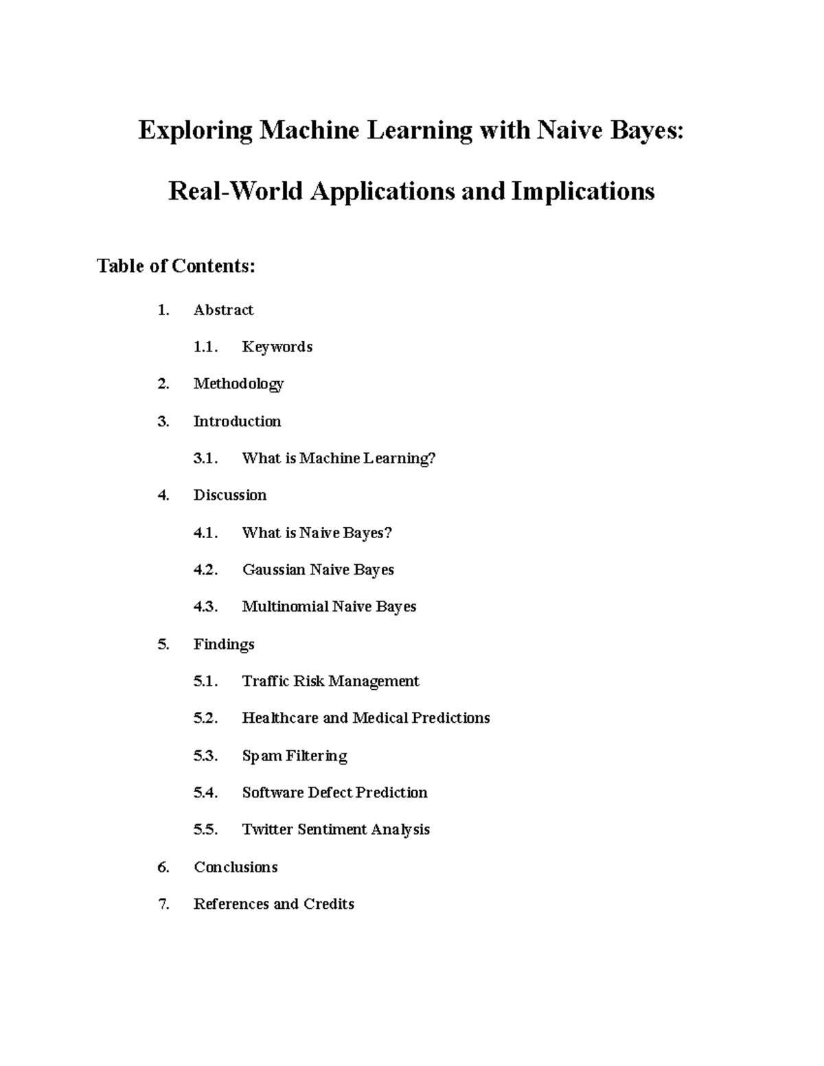 Bayes-Research - For research - Exploring Machine Learning with Naive ...