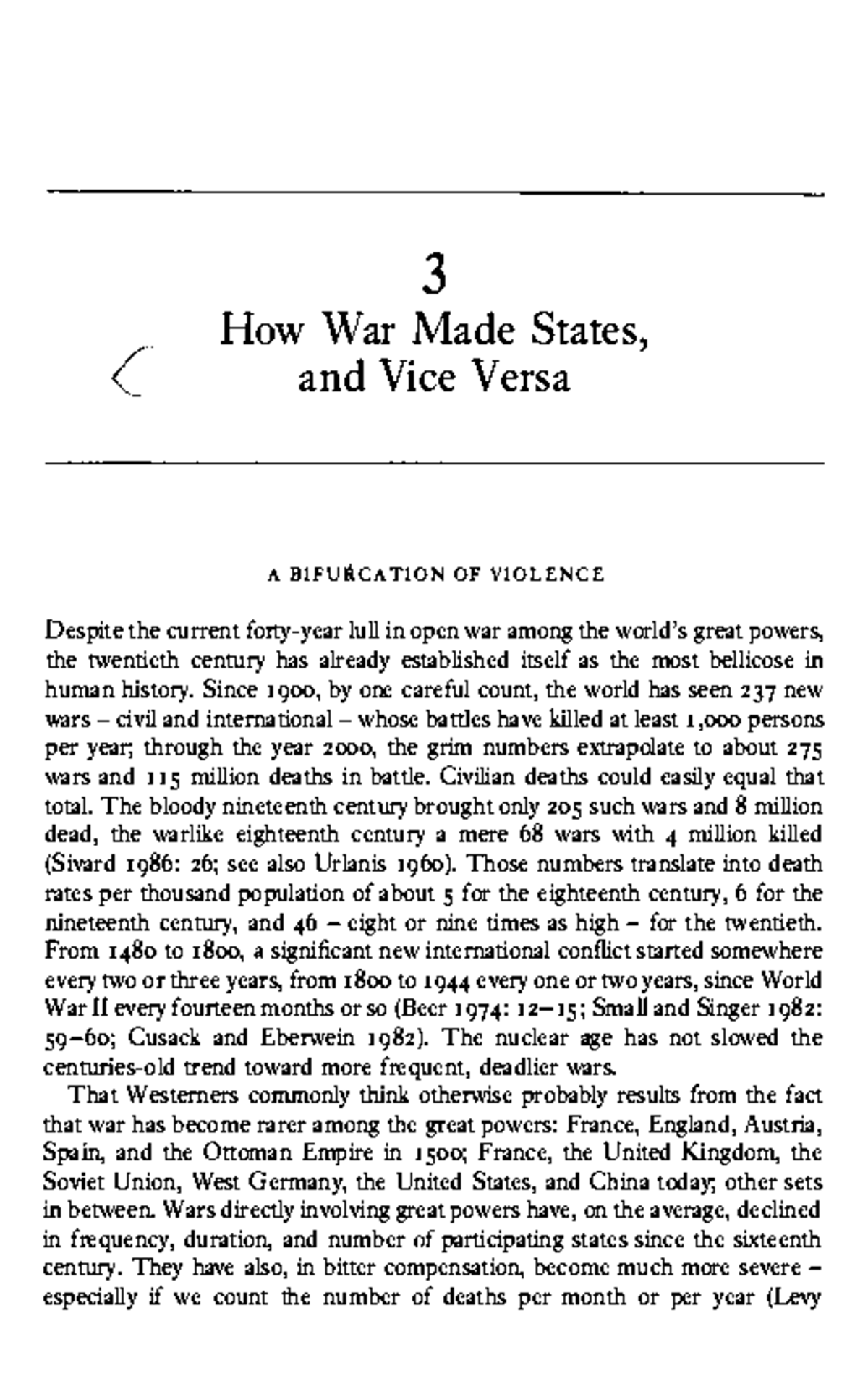 Tilly - How War Made States and Vice Versa - 3 How War Made S tates ...
