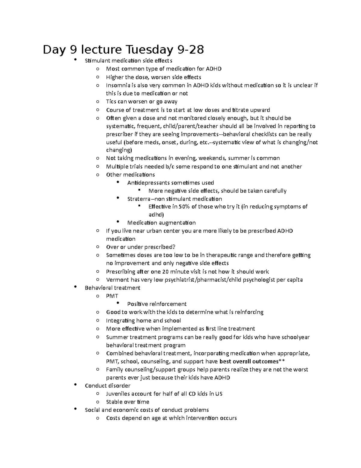 Day 9 lecture BDC - Timothy Stickle - Day 9 lecture Tuesday 9 ...