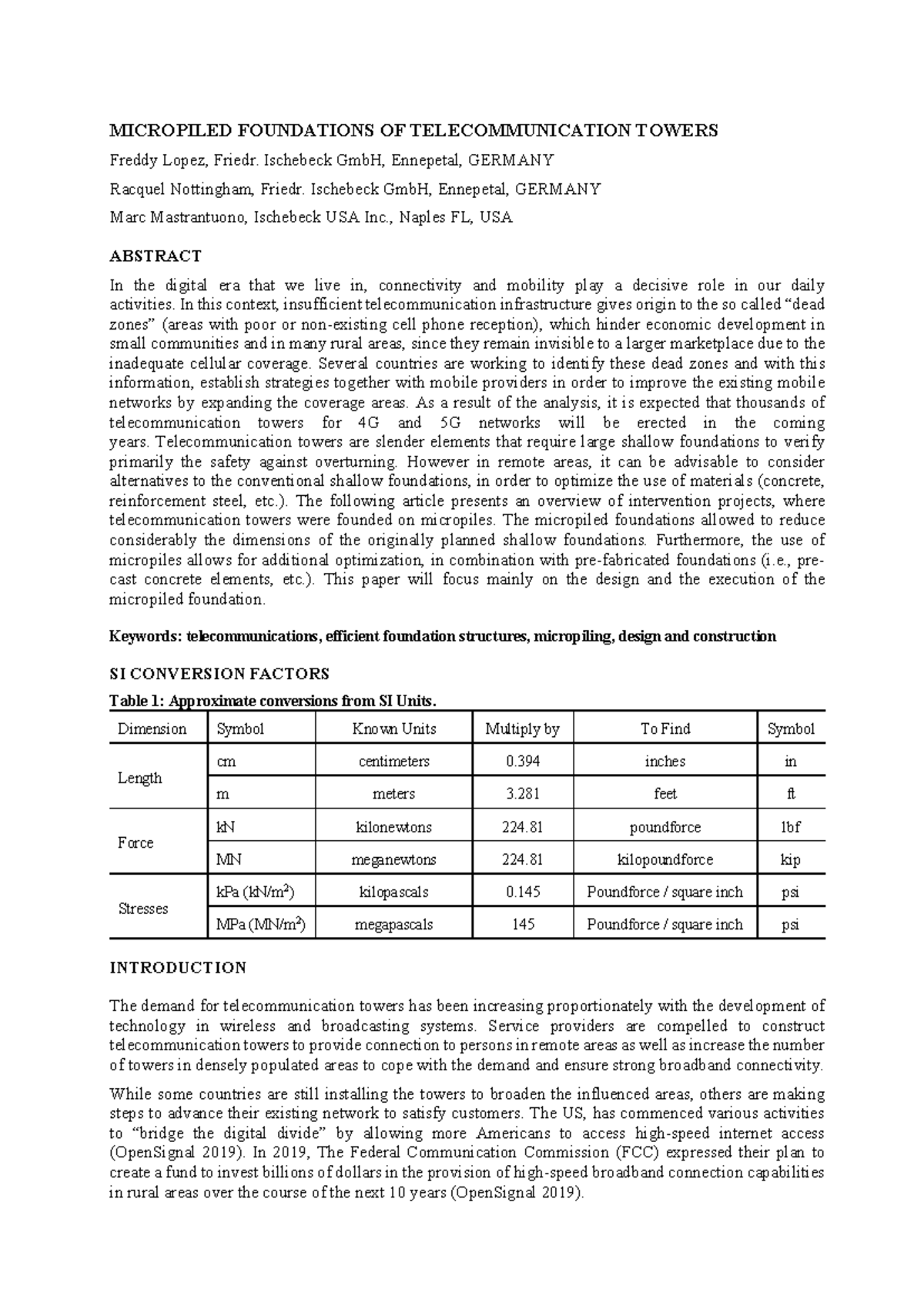 Telco Founds Lopez 46th DFI 2021 - MICROPILED FOUNDATIONS OF ...