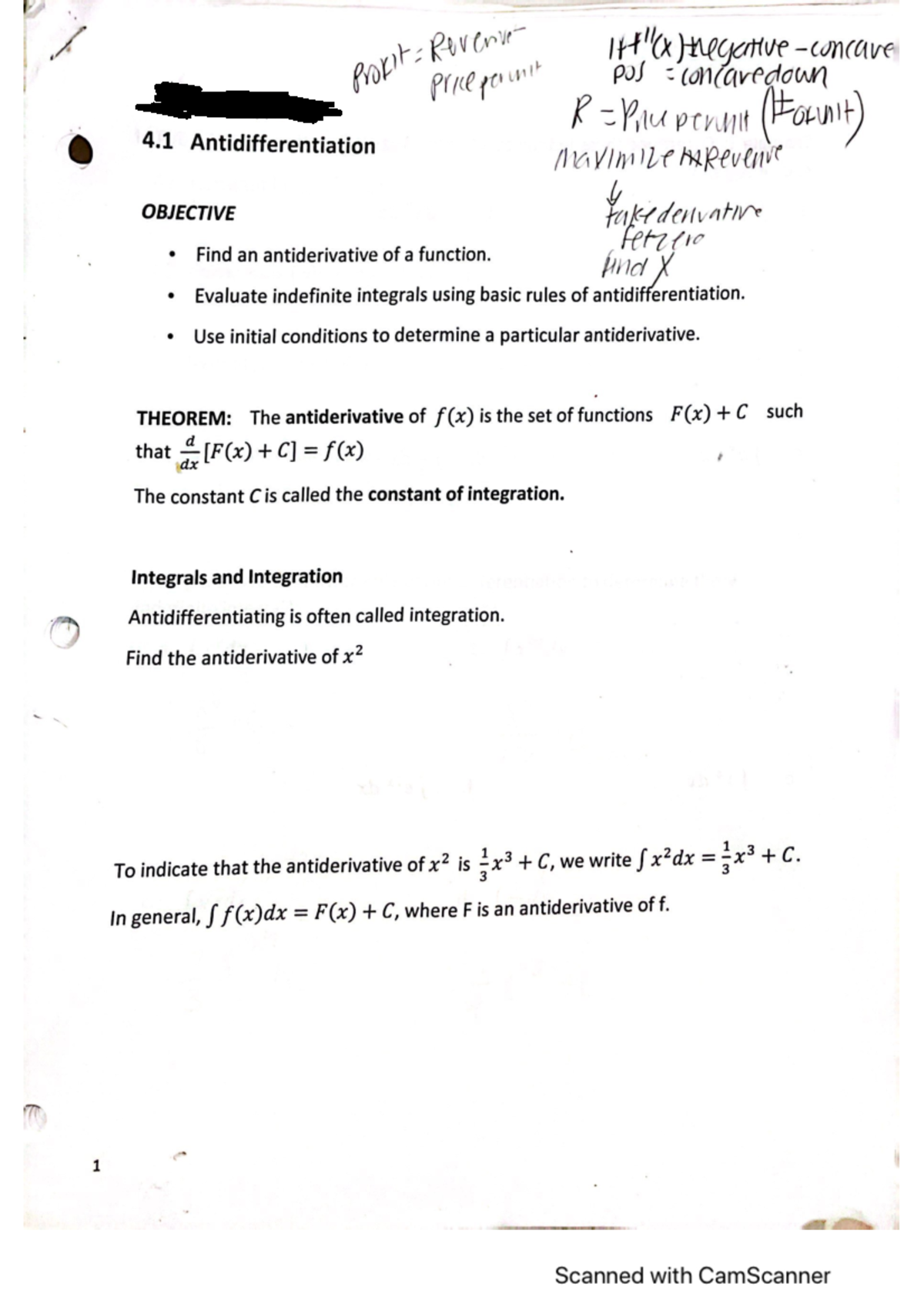 4.1 Antidifferentiation - Studocu