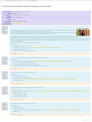 Control estadístico de procesos y servicios extra 3 - Control estadístico de procesos y ...