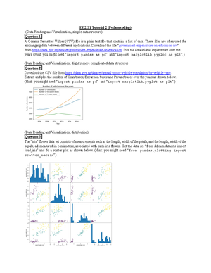 Tutorial 3 Questions - EE2211 Tutorial 3 (Probability Mass Function) Question 1: The random ...