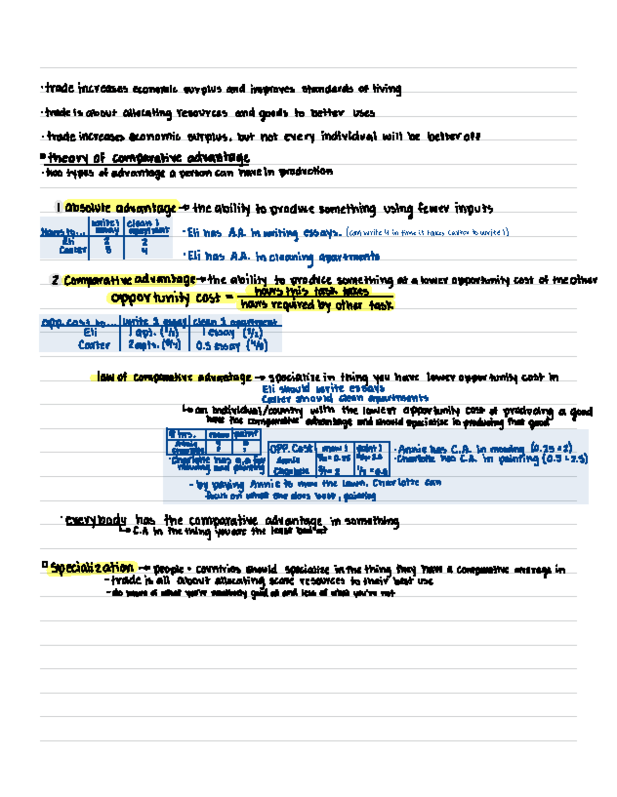 EC 2123 - Chapter 8 - ' trade increaseseconomic surplus and improves ...