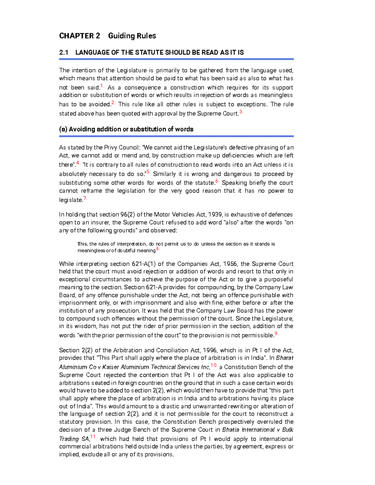 GP Singh Staututory Interpration - CHAPTER 2 Guiding Rules 2 LANGUAGE ...