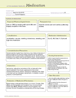 D5W practice document - ACTIVE LEARNING TEMPLATES Medication STUDENT ...