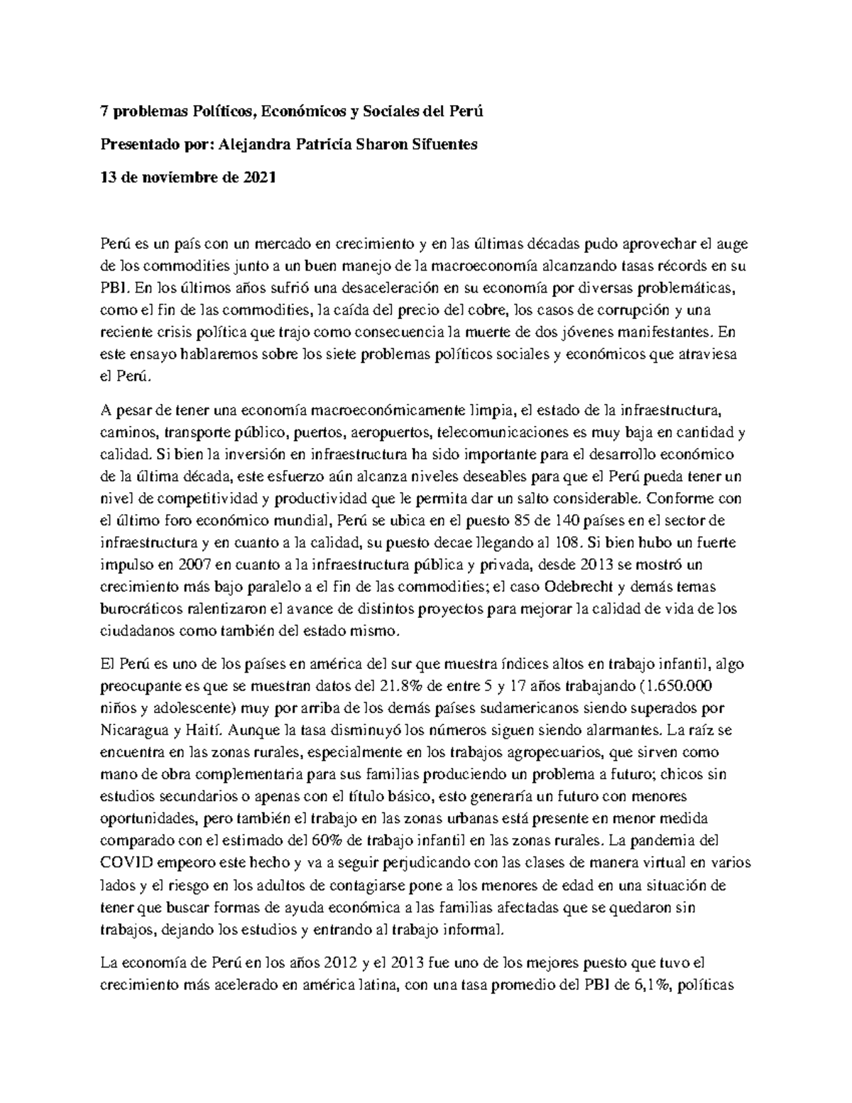 7 problemas Políticos del Peru - 7 problemas Políticos, Económicos y ...