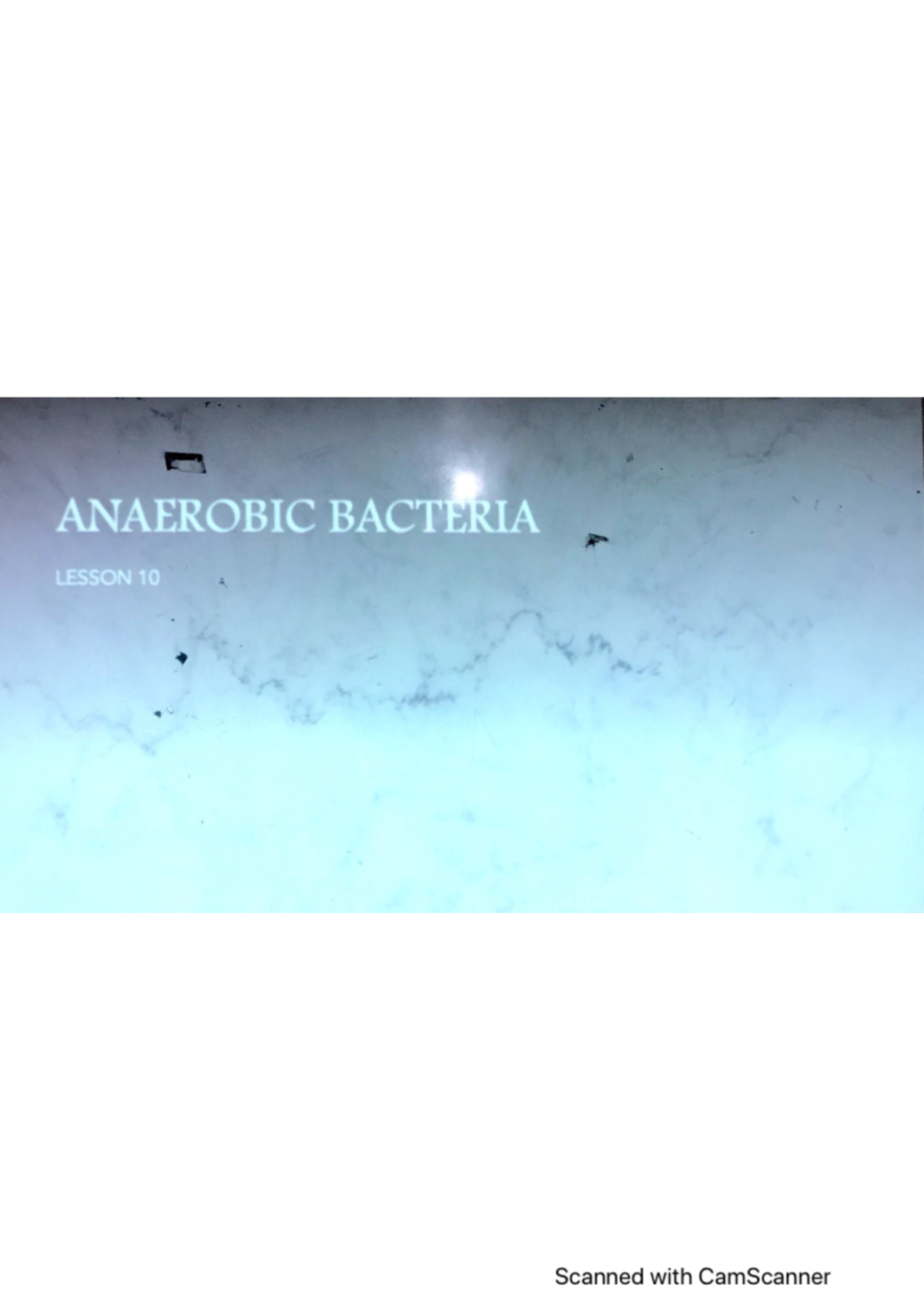 Anaerobic Bacteria - ANAEROBIC BACTERIA LESSON 10 ANAEROBIC BACTERIA ...