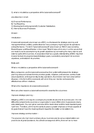 Strategic Alignment Model by Henderson and Venkatraman - Q. Examine in ...
