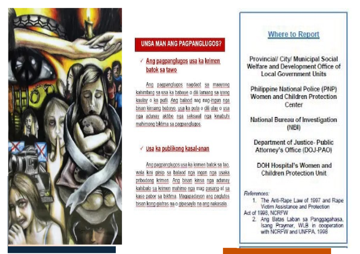 RA 8353 leaflets - Where to Report UNSA MAN ANG PAGPANGLUGOS? Ang ...