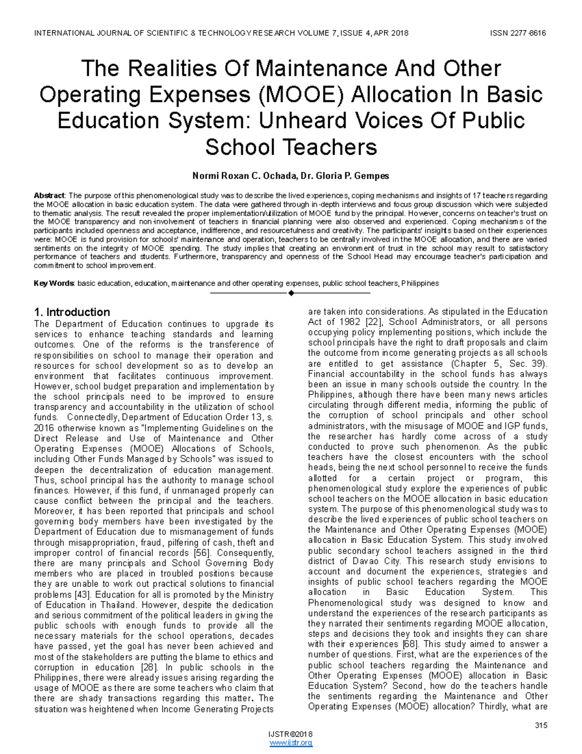 The Realities Of Maintenance And Other Operating Expenses mooe ...