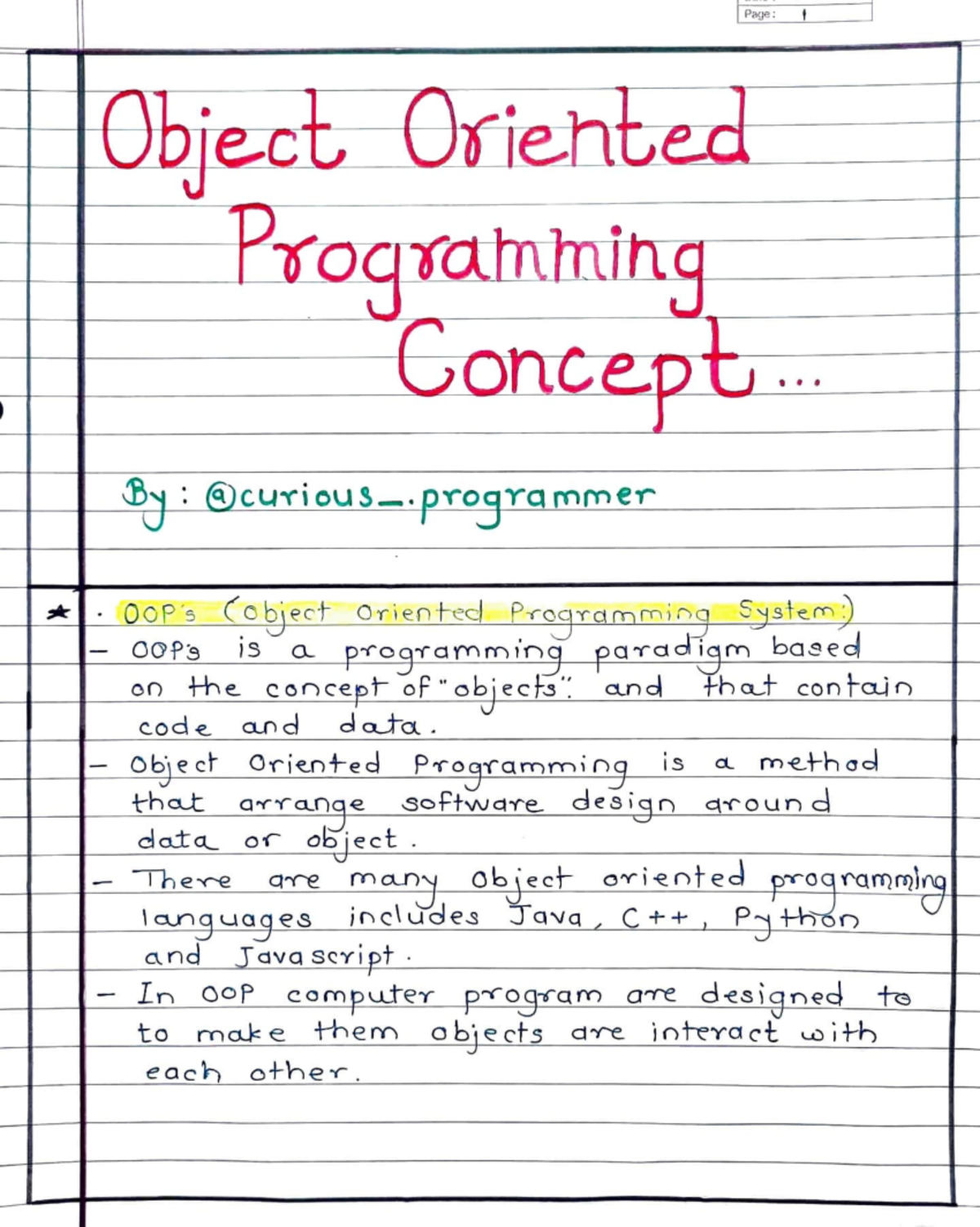 OOP concepts - Opps concept - I ;g; I I r ,1.. • ' r '. 1 h l . J ~f:&l ...