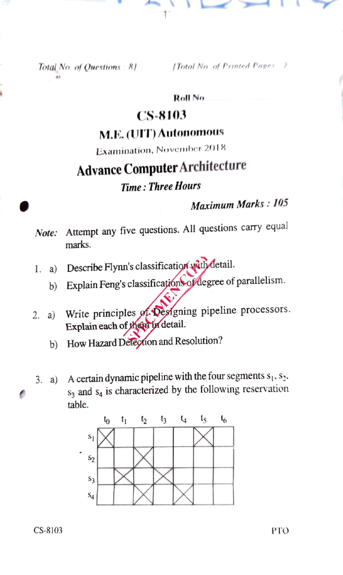 Aca 2018 - aca - Advance Computer Architecture - Studocu