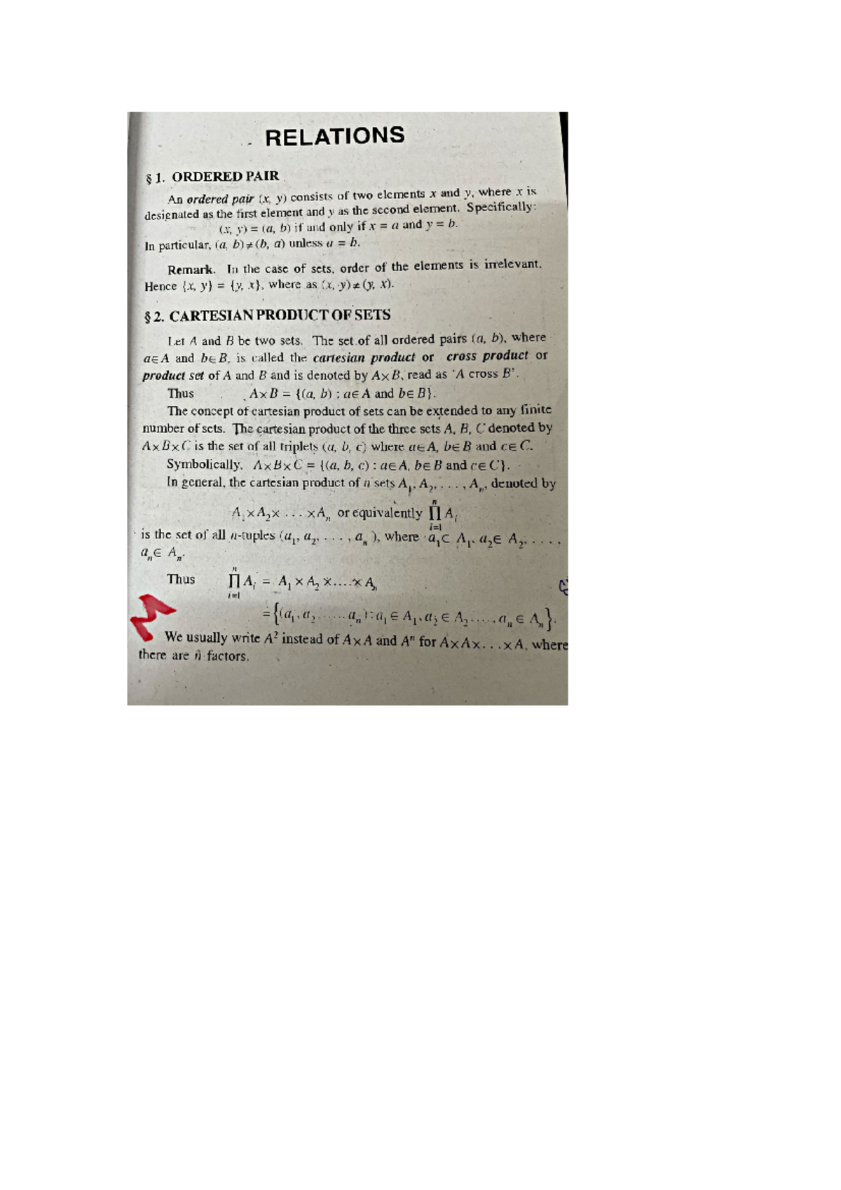 Relations - Bsc maths - Studocu