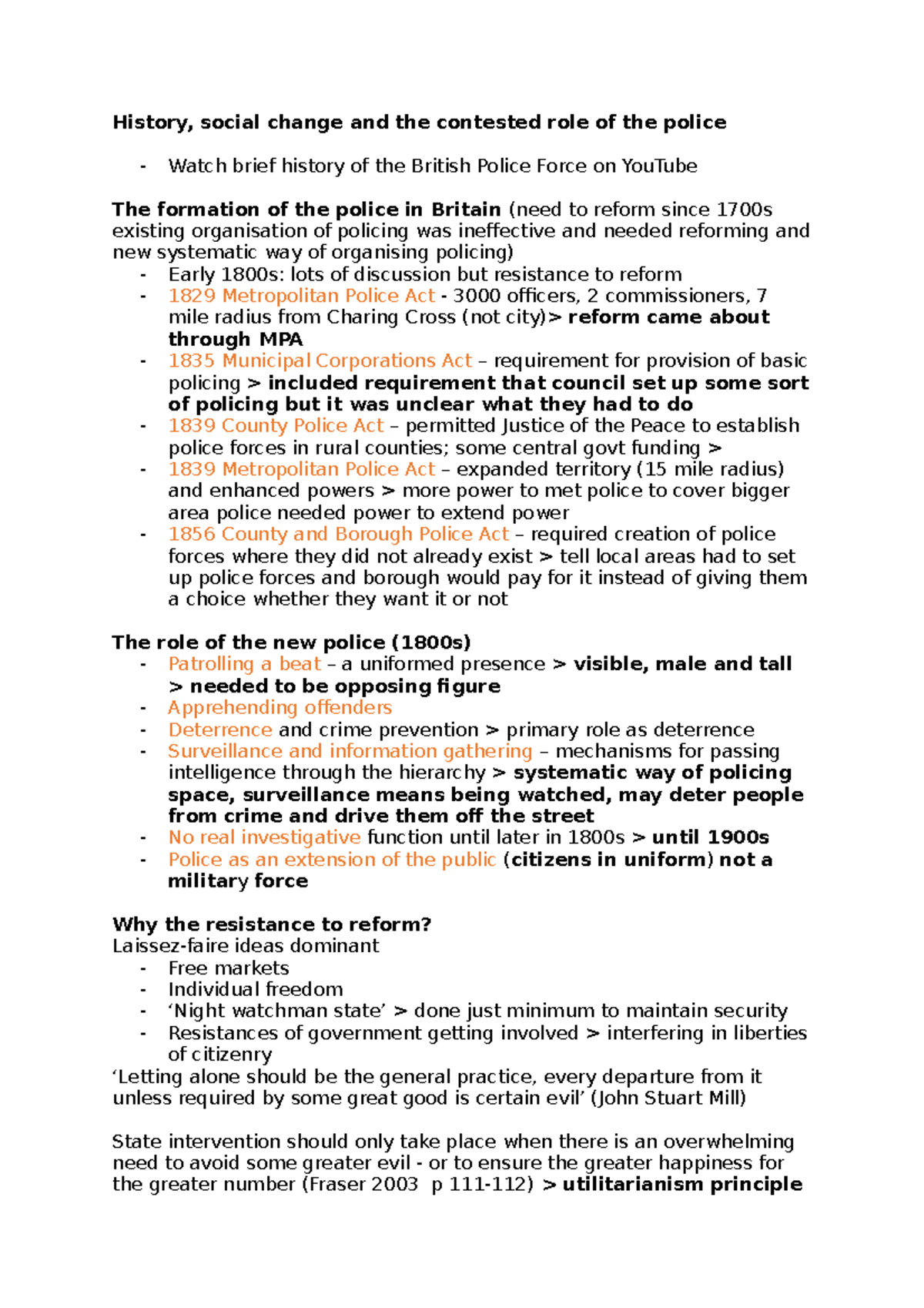 History - Lecture notes 2 - History, social change and the contested ...
