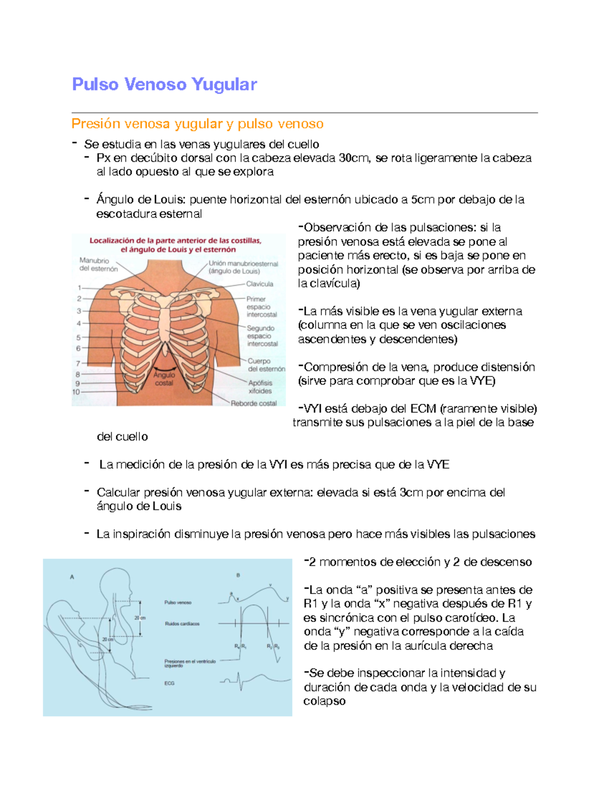 Pulso Venoso Yugular - Pulso Venoso Yugular Presión venosa yugular y ...