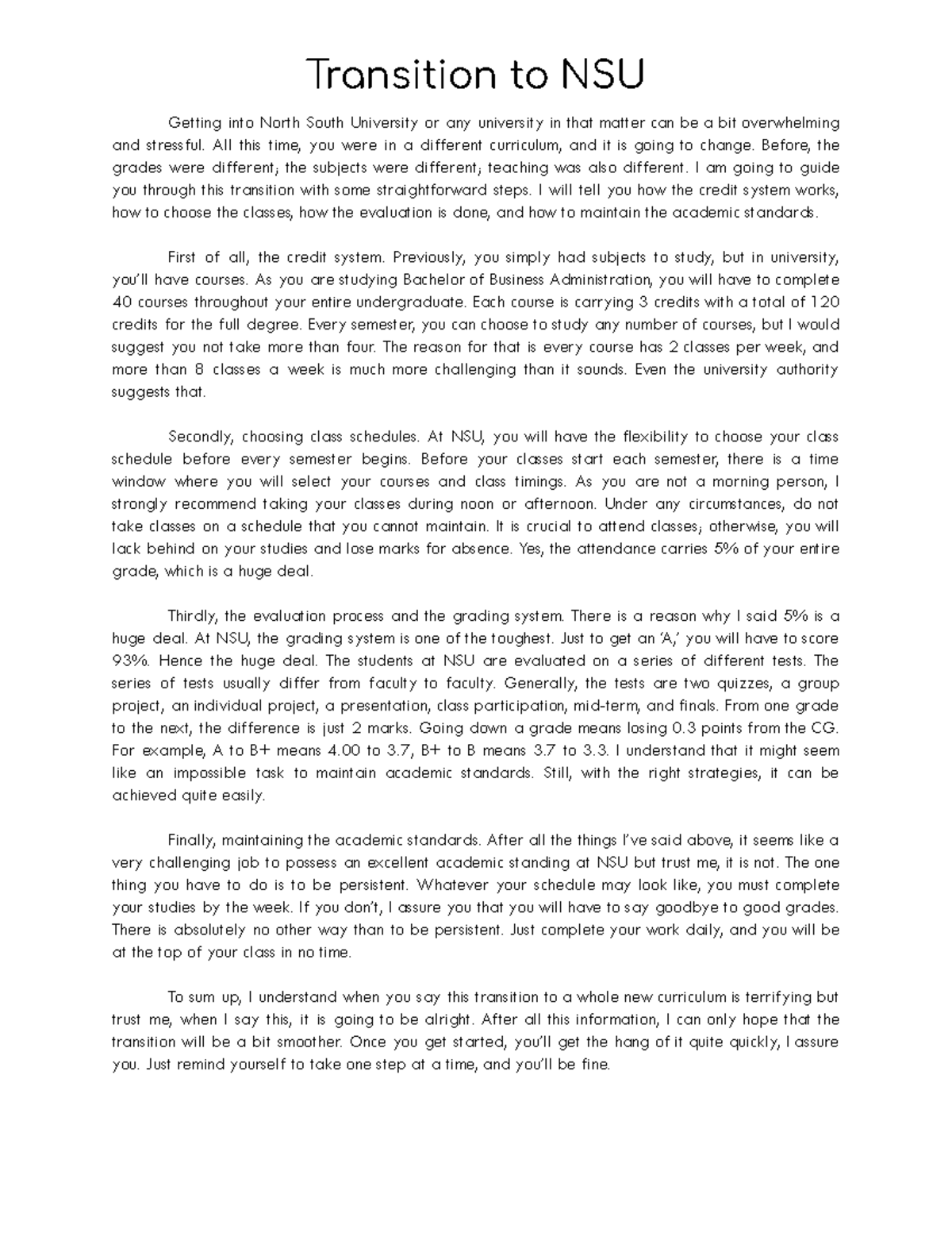 Process Analysis Essay on how to write a discriptive essay - Transition ...