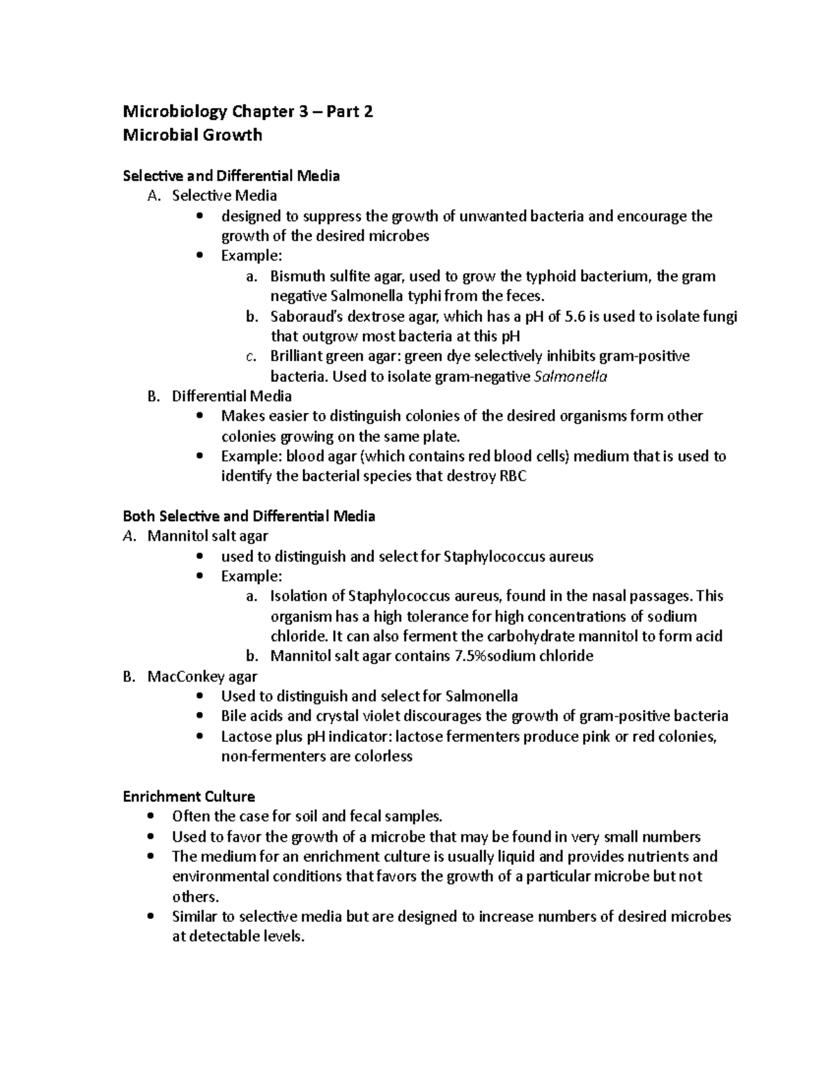 Microbiology Chapter 3 - Microbial Growth (Part 2) - Microbiology ...