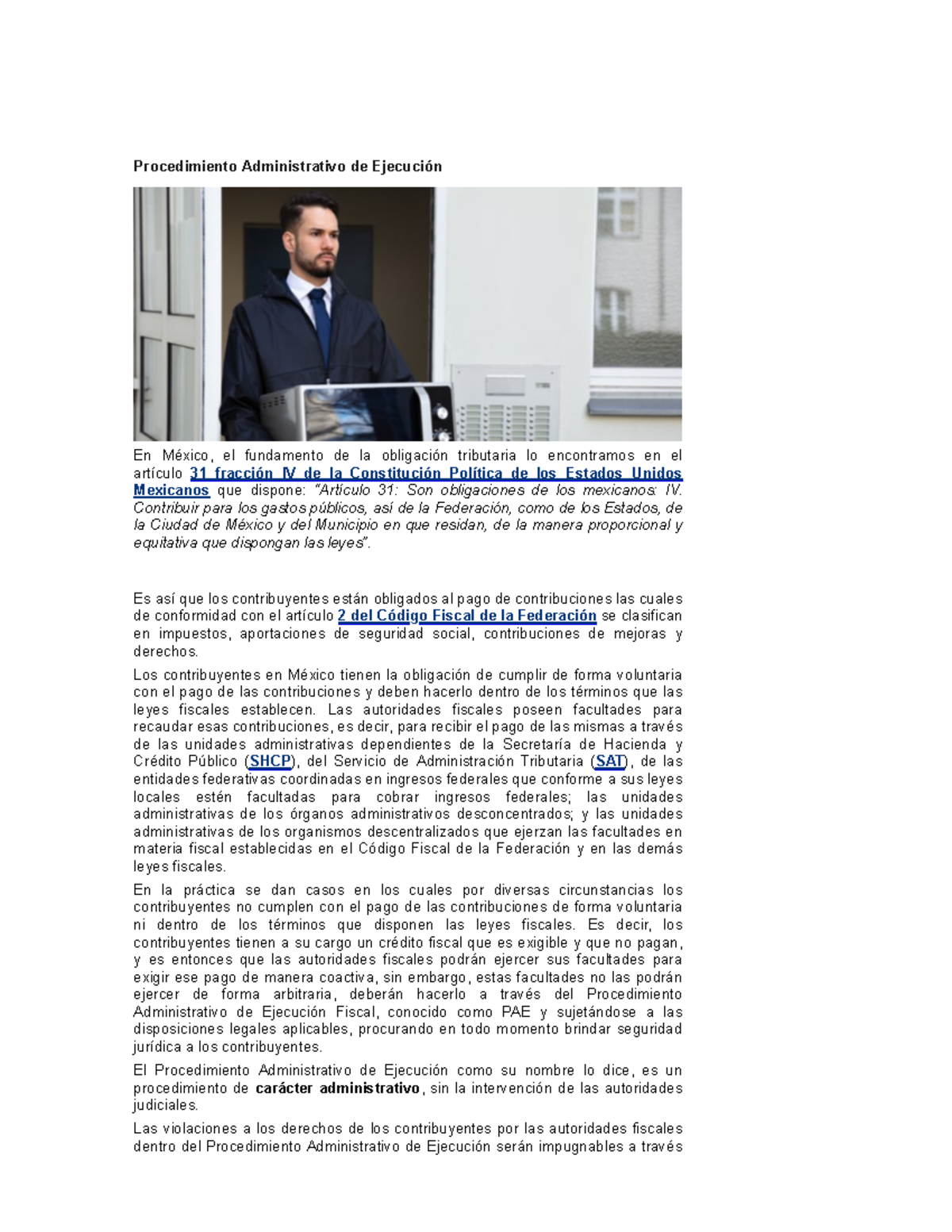 Derecho Fiscal PAE - Resumen contabilidad - Procedimiento ...