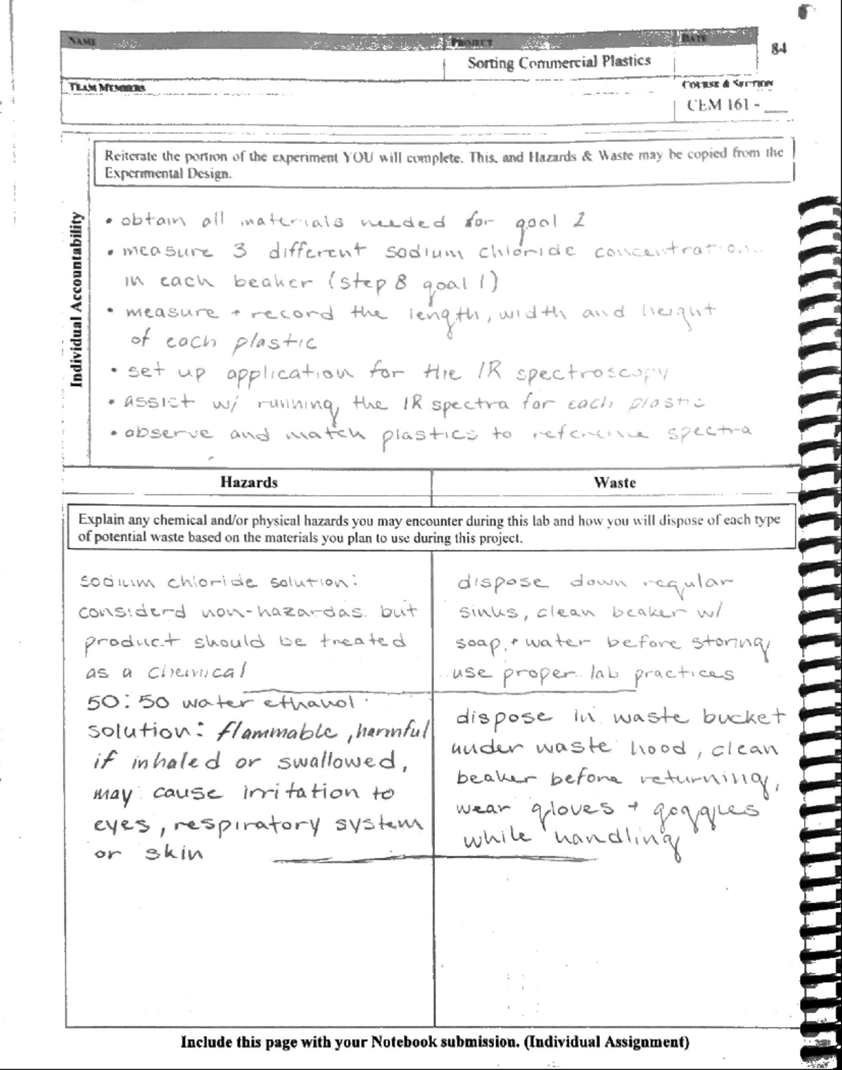 2024-03-05 19-24 - lab notebook - CEM 161 - Studocu