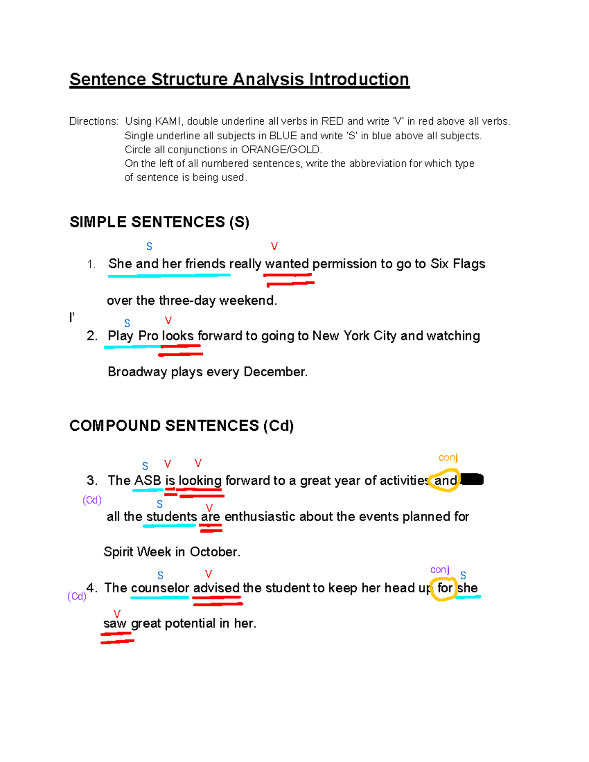 Kami Export - Angeline Lopez Casanova - Sentence Structure Analysis #1 ...