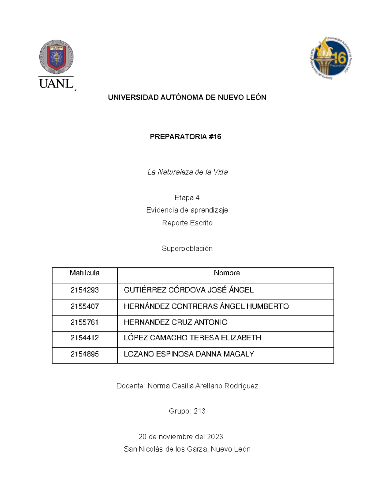 Equipo 5-EV4- Lnatvi - ensayo - UNIVERSIDAD AUTÓNOMA DE NUEVO LEÓN PREPARATORIA La Naturaleza de ...