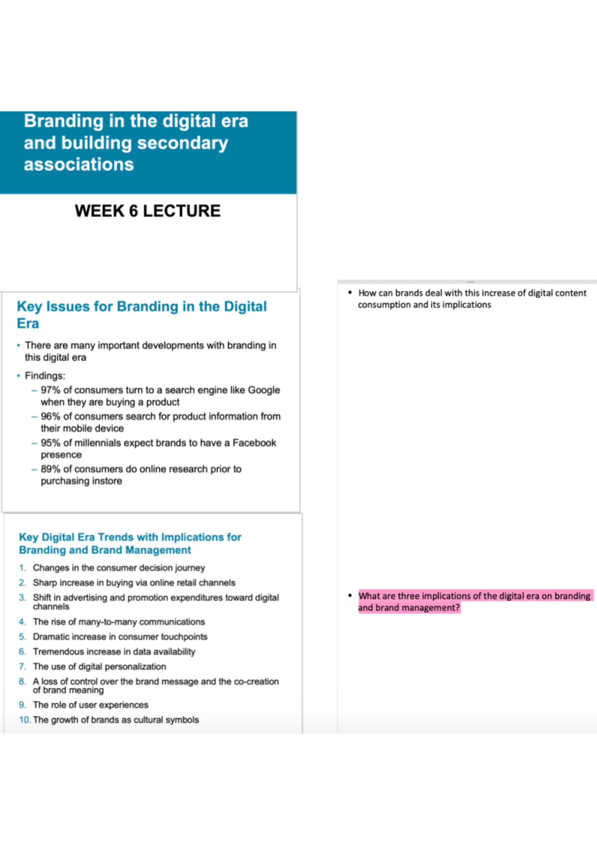 Lec 6 - Lecture notes 6 - 24211 - Studocu