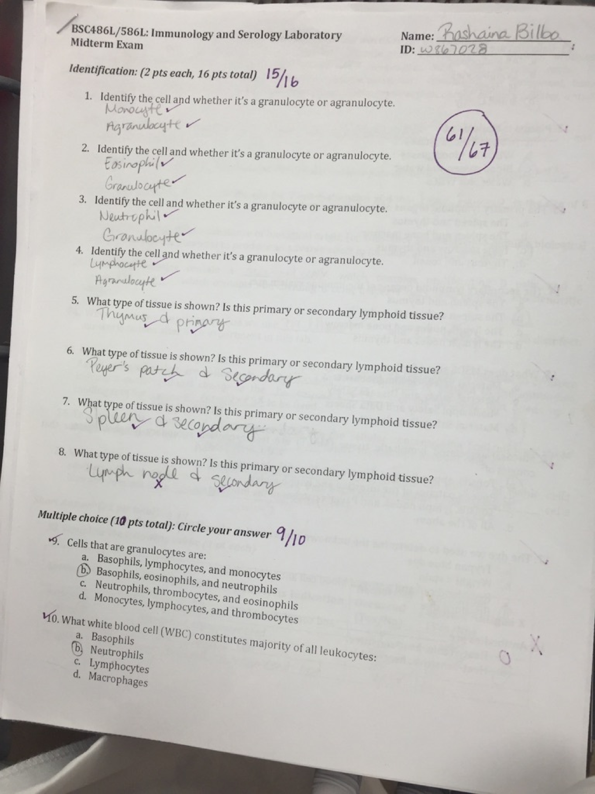 Immunology Lab Study Guide - BSC 586L - Studocu