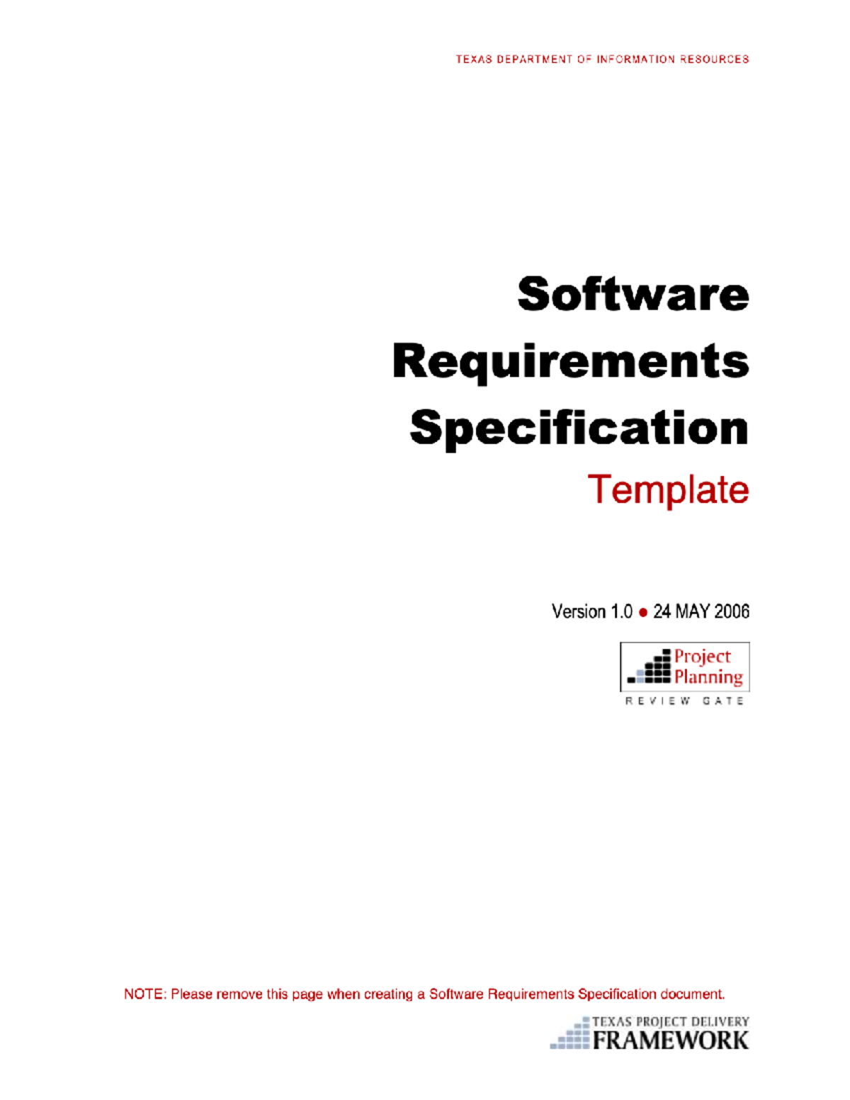 Software Requirements-Template 04 - TEXAS DEPARTMENT OF INFORMATION ...