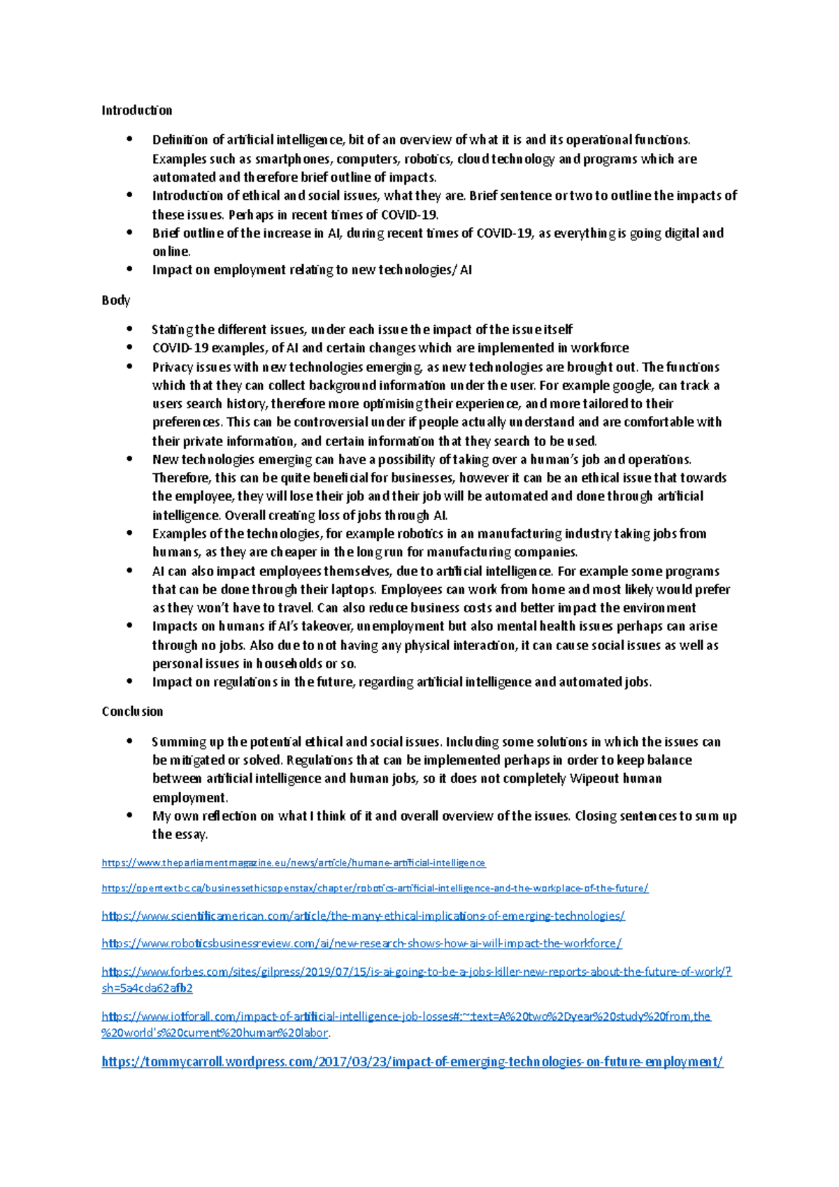 3055 skeleton - Introduction Definition of artificial intelligence, bit ...
