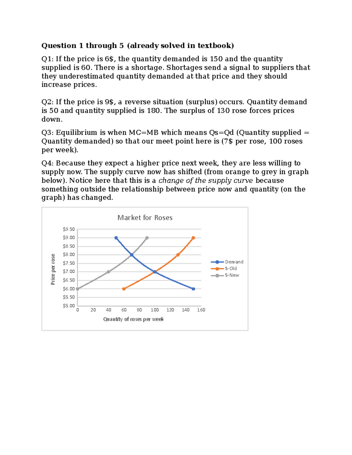 Answers for Chapter 3 practice - Question 1 through 5 (already solved ...