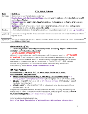 STM2 Unit 3 notes - Unit 3 - eyes and ears - STM2 Unit 3 STM 2 – Unit 3 ...
