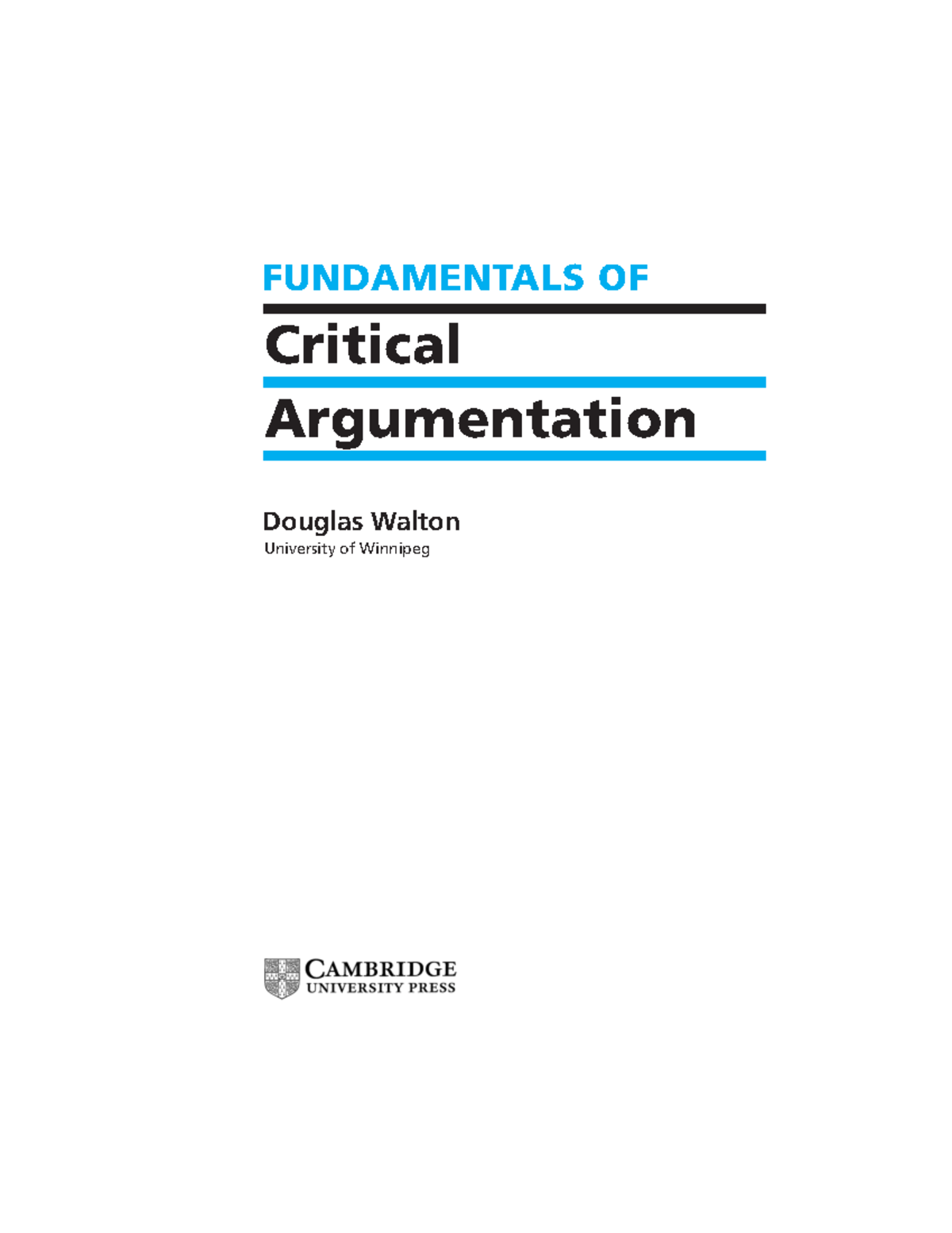 2005-Walton-Argument Diagramming - FUNDAMENTALS OF Critical ...
