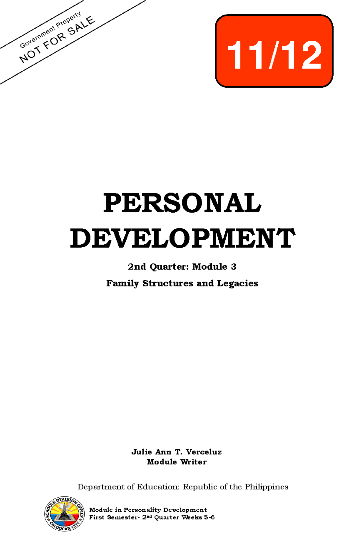 Personality Development Q2 Weeks 4 - Module in Personality Development ...
