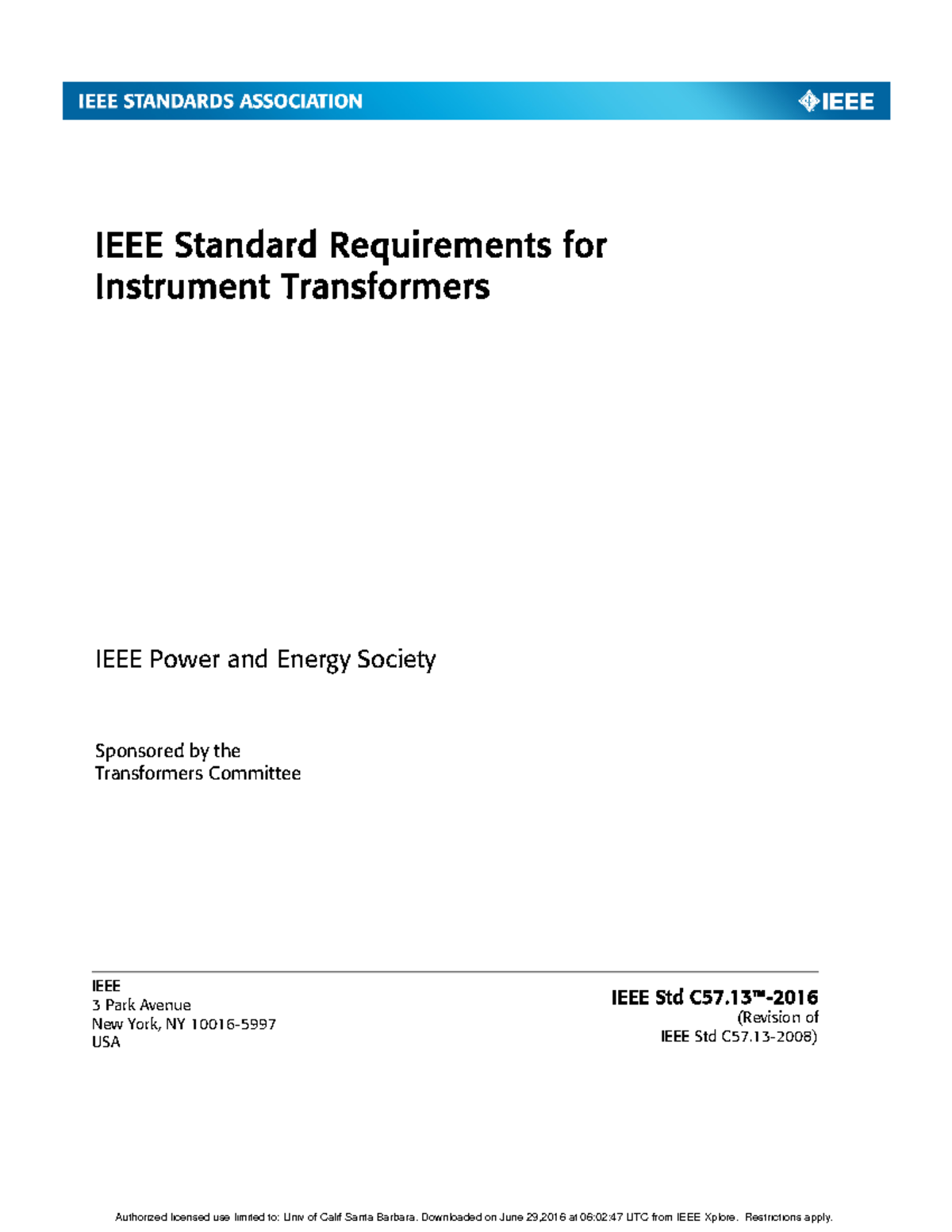 IEEE C57.13 -standard-requirements-for-instrument-transformers 2 - IEEE ...