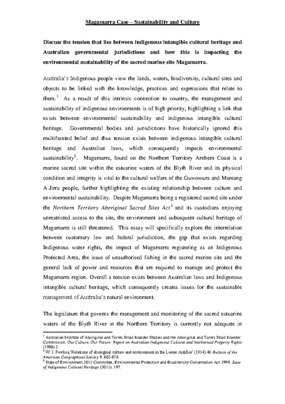 Sample assignment 3 - cultural case study - Discuss the tension that ...