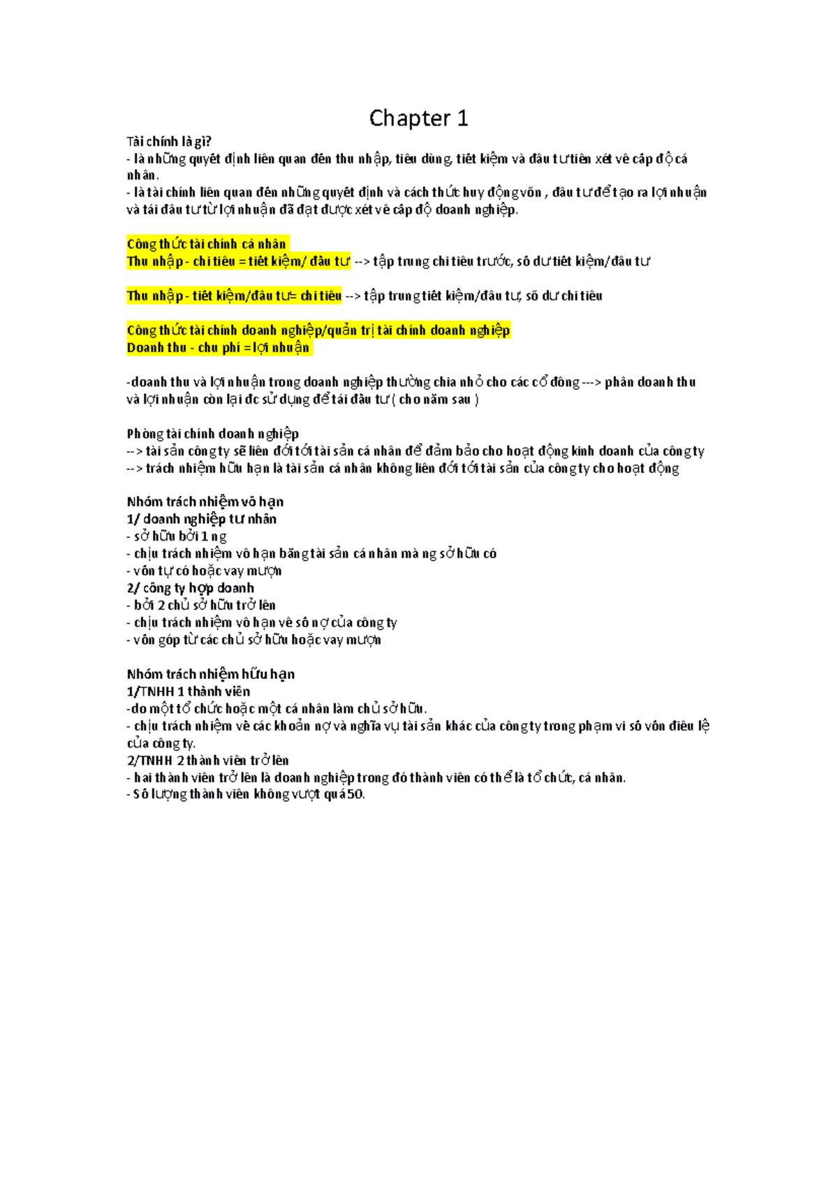 Buổi 1 - QTTC - Chapter 1 Tài chính là gì? là nh ững quyếết đ nh liến quan đếến thu nh ị ập ...