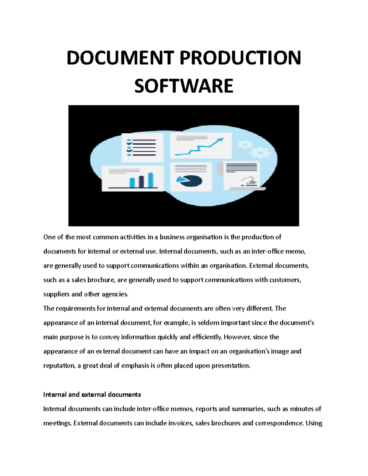 Document Production Software - DOCUMENT PRODUCTION SOFTWARE One of the ...