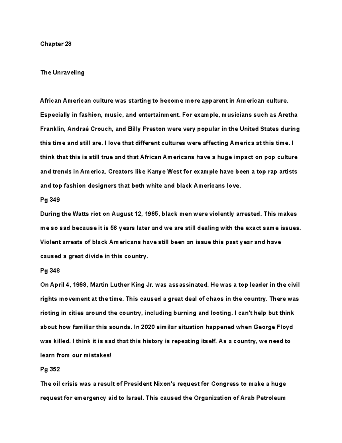 Chapter 28 The Unraveling - Google Docs - Chapter 28 The Unraveling ...