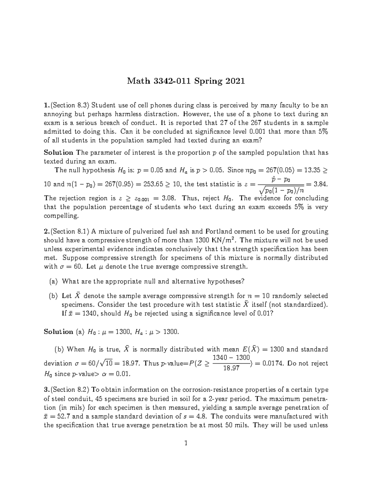 MATH 3342 Chapter 8 Notes - Math 3342-011 Spring 2021 1.(Section 8 ...