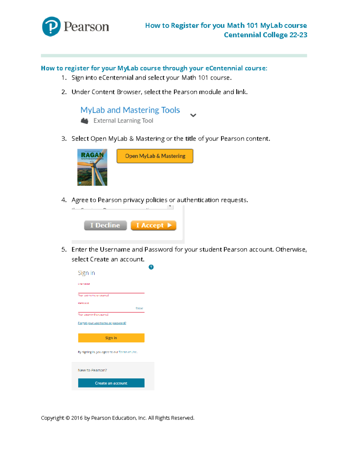 Student Registration Instructions -Math 101 Centennial -IA - How to Register for you Math 101 ...